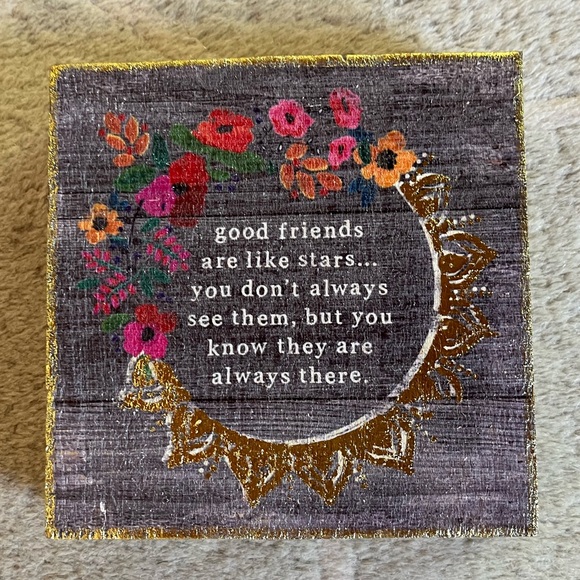 NATURAL LIFE | Wall Decor | Natural Life Good Friends Are Like Stars ...
